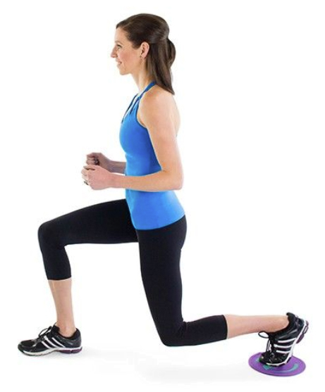 Glide Disc - Backward Lunges | Bellingham Athletic Club